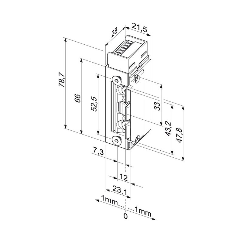 effeff Elektro-Türöffner 143.13------Q34 - Beschlagtechnik-Konstrukti ...